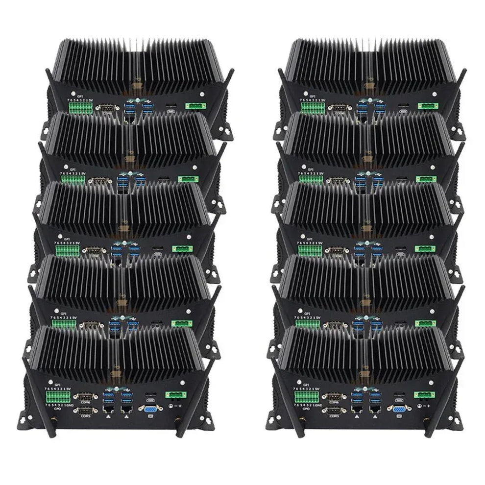 Lot of 10 Intel i7 1355U Industrial Mini PCs with 6 COM Ports and LPT ...