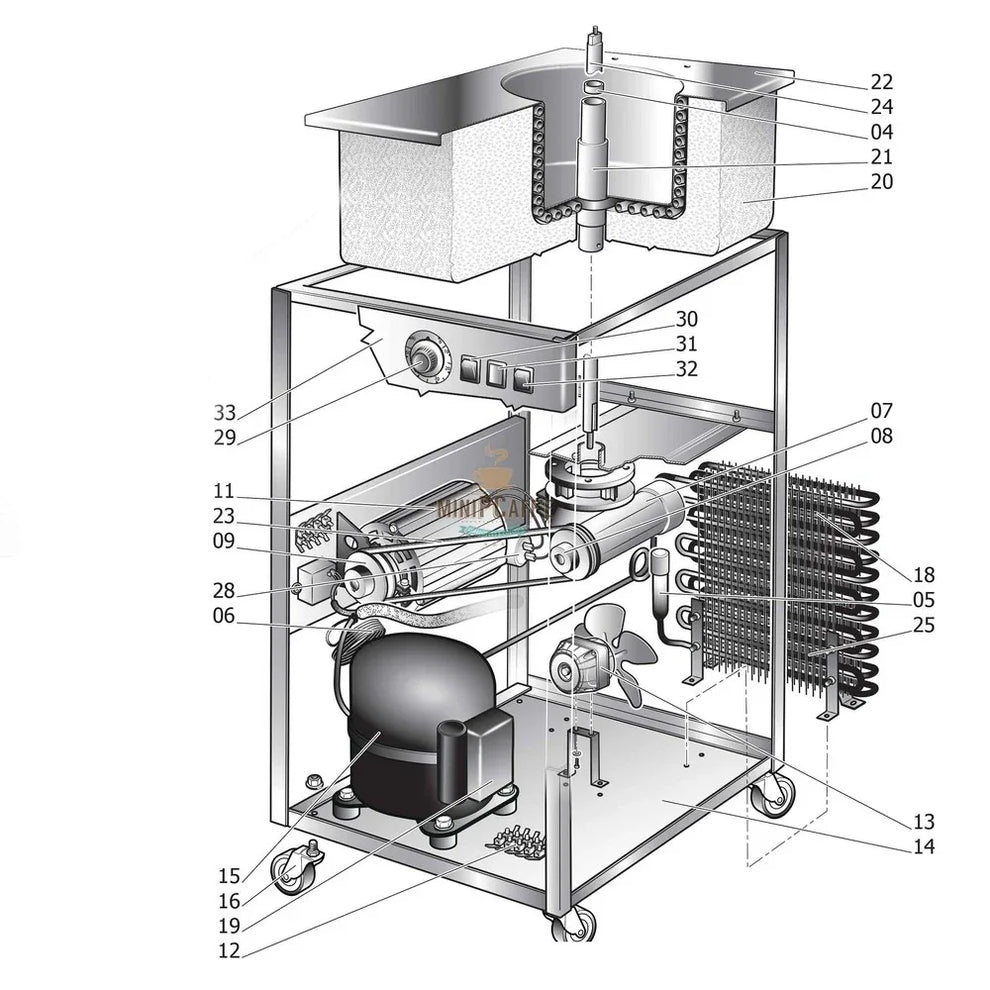 Complete Gearbox for Musso Club Zara Ice Cream Maker – MiniPCaffe.com
