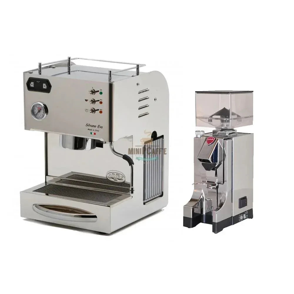 QuickMill Silvano EVO and Eureka Mignon Grinder – MiniPCaffe.com